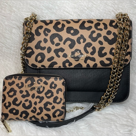 kate spade | Bags | Nwot Kate Spade Leopard Crossbody Coin Purse Set ...